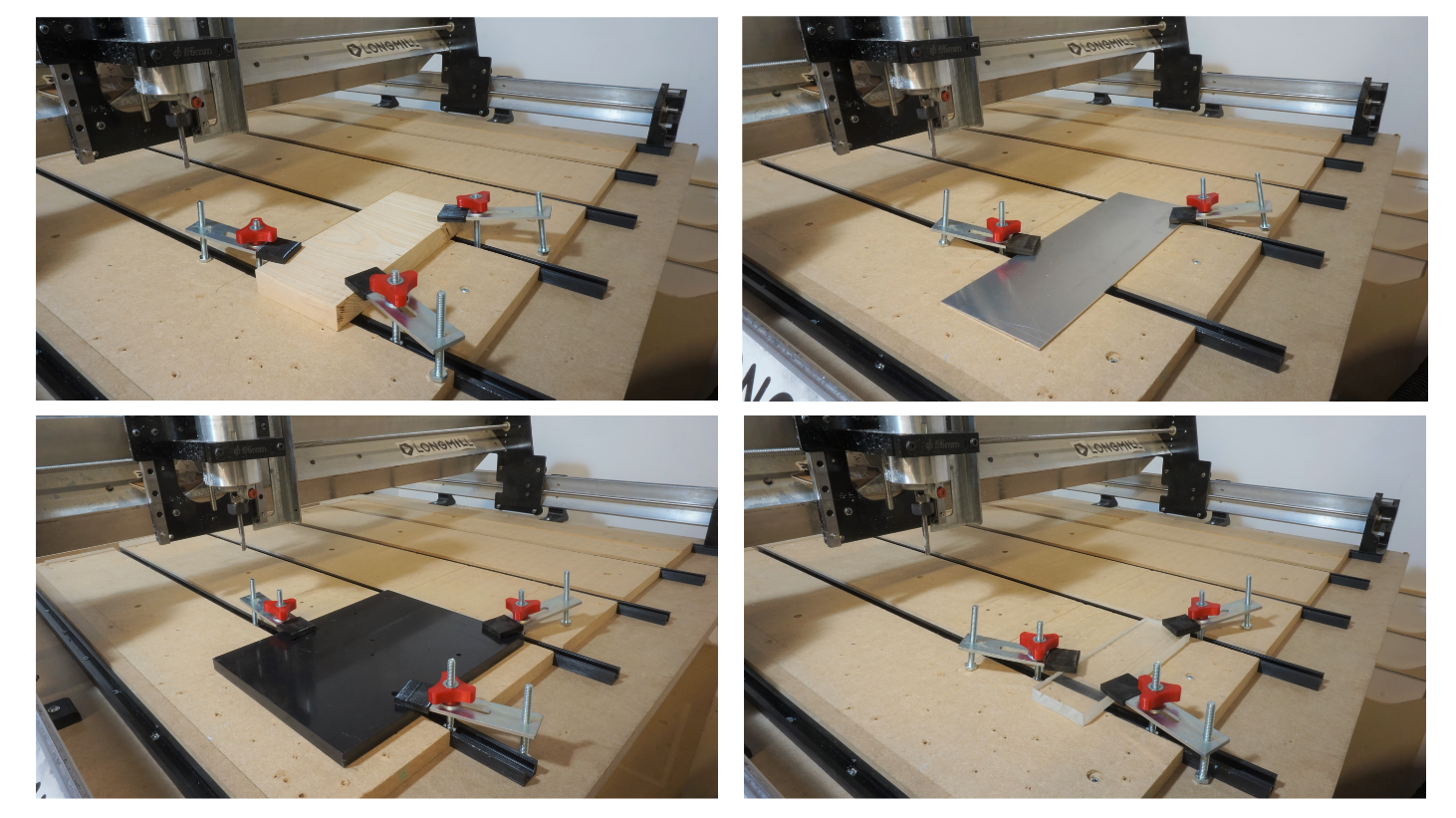 T-Track & Clamps - LongMill MK2 CNC