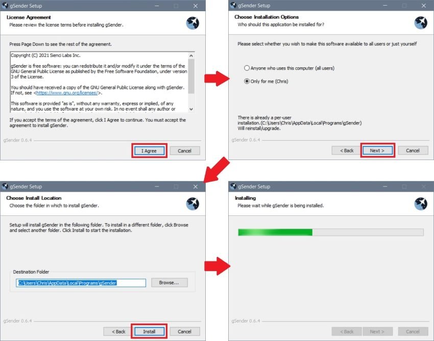 Installation - gSender Docs