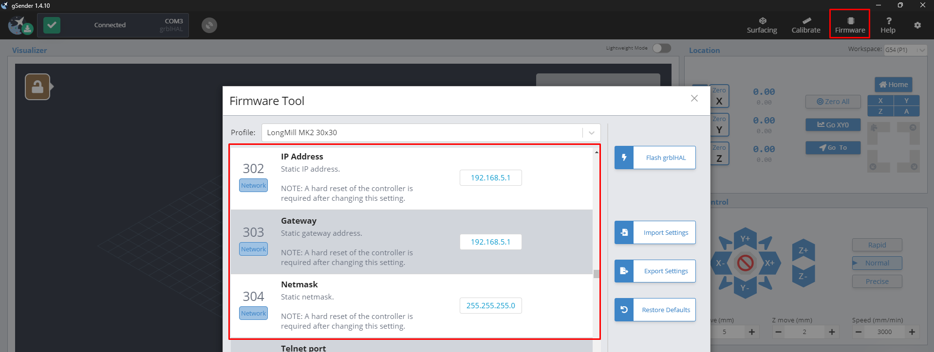 Setup and Customizations - gControl